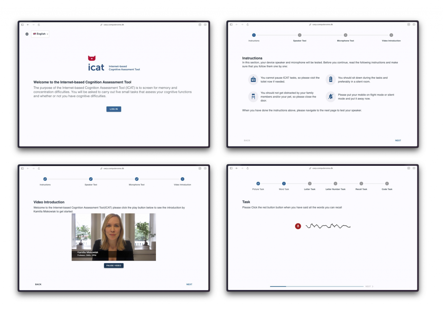 Cognitive Assessment Technology – Jakob E. Bardram, MSc, PhD